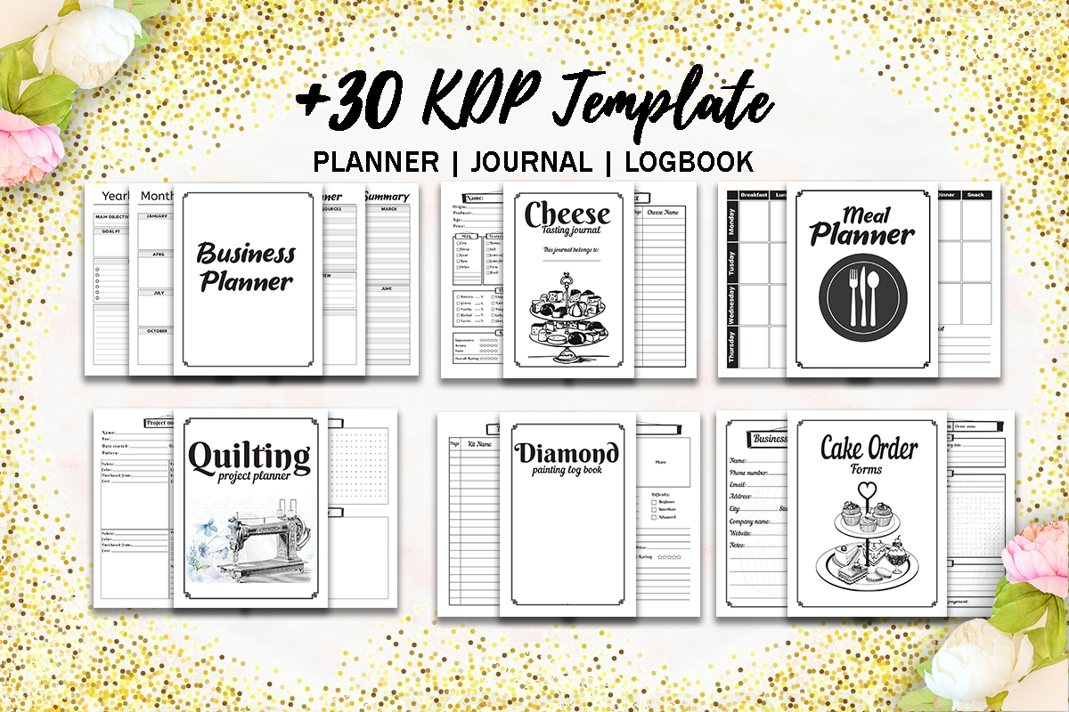 Big KDP Bundle 50 KDP Template Packs Coloring Pages Planners With 